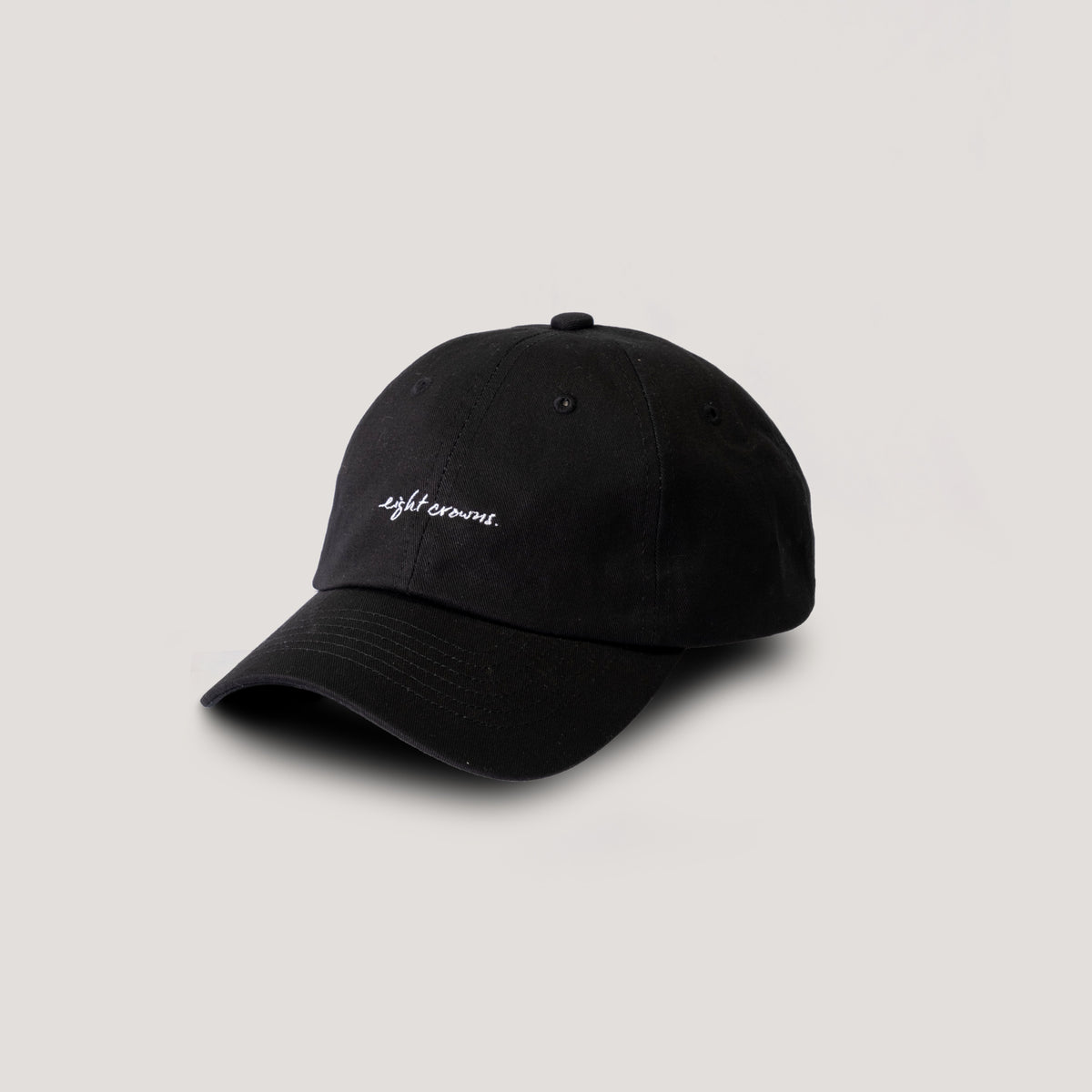 EIGHT CROWNS CURSIVE LOGO CAP